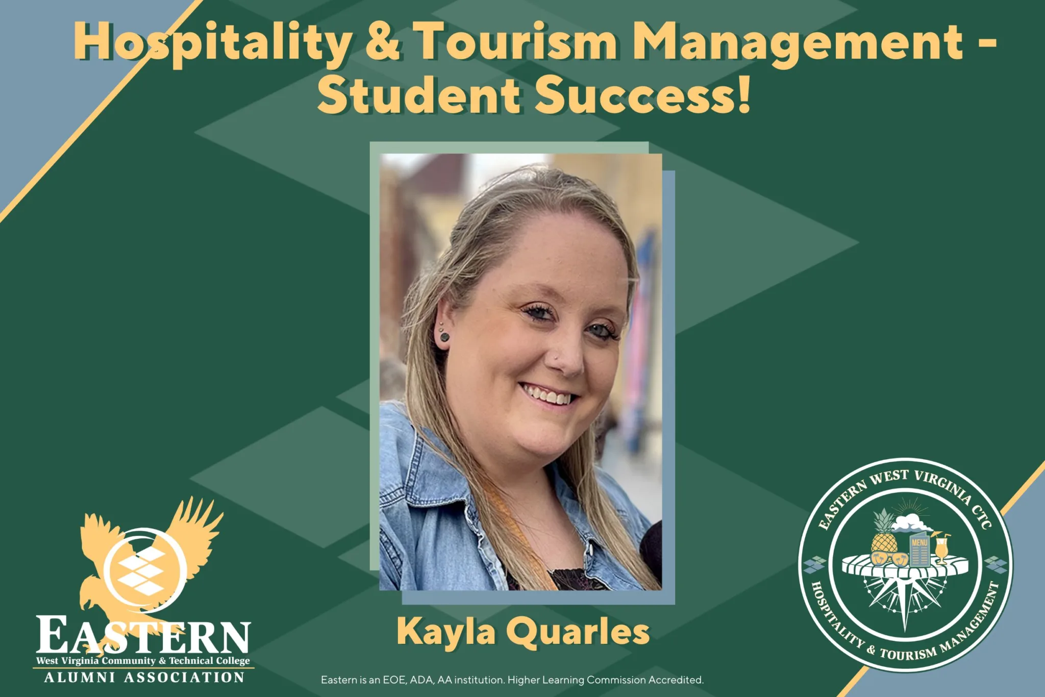 Hospitality & Tourism Management Student Success: Kayla Quarles ...